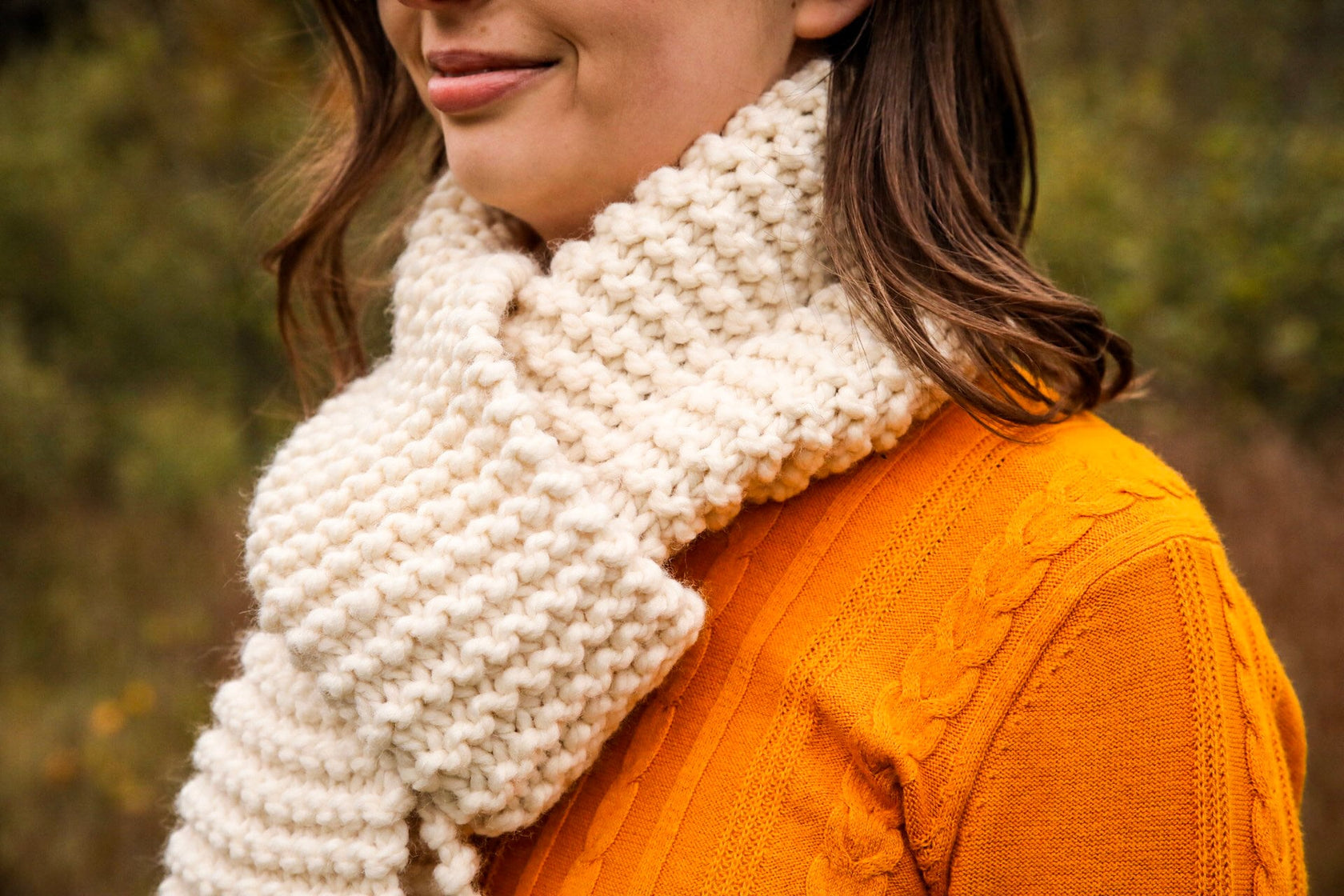 Scarf Knitting Kit - Beginner knitting kit from Knifty Knittings