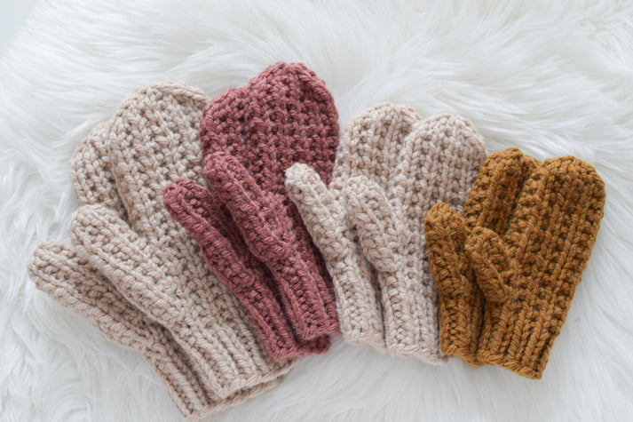 Waffle Knit Mittens Pattern – Knifty Knittings