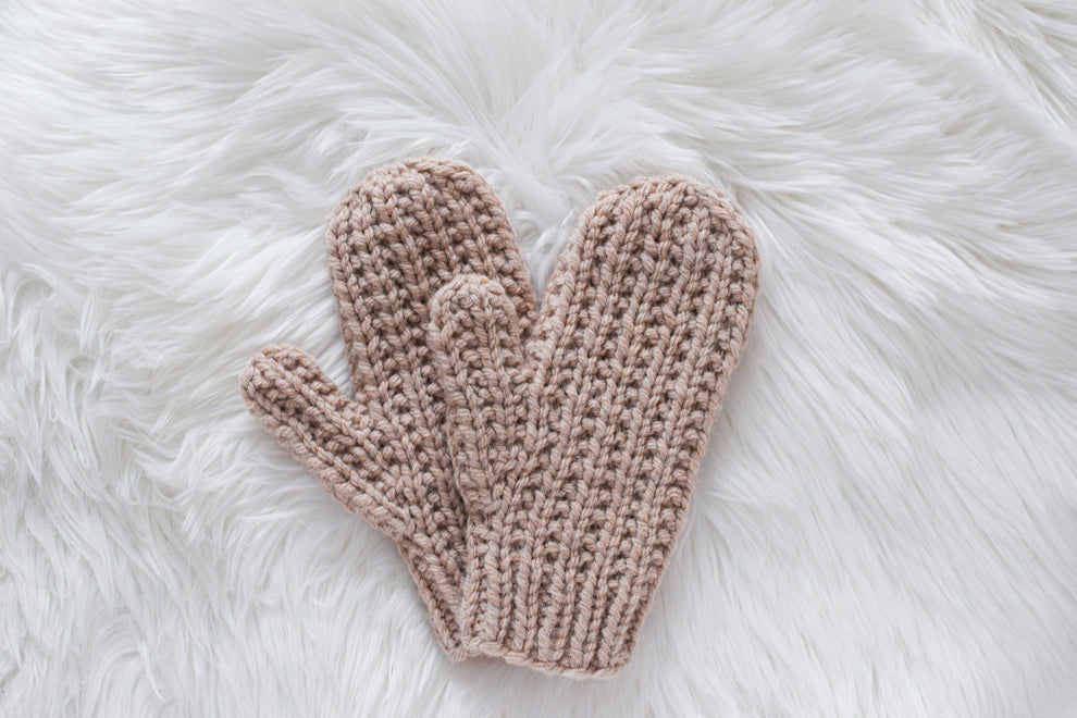 Waffle Knit Mittens Pattern – Knifty Knittings